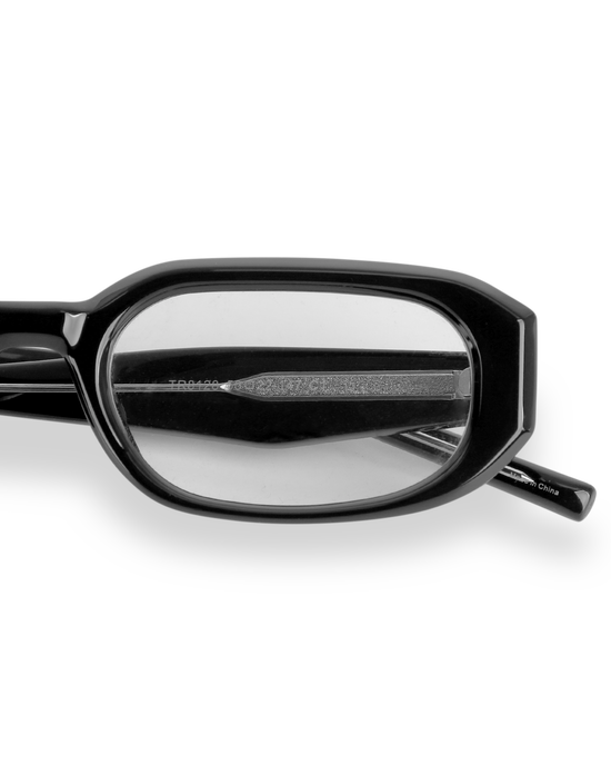 KIMHEKIM | Narrow Rectangular Glasses (Black)